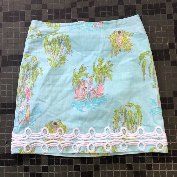 Lilly Pulitzer | Skirts | Lilly Pulitzer Roslyn Skirt In The Slim Style ...